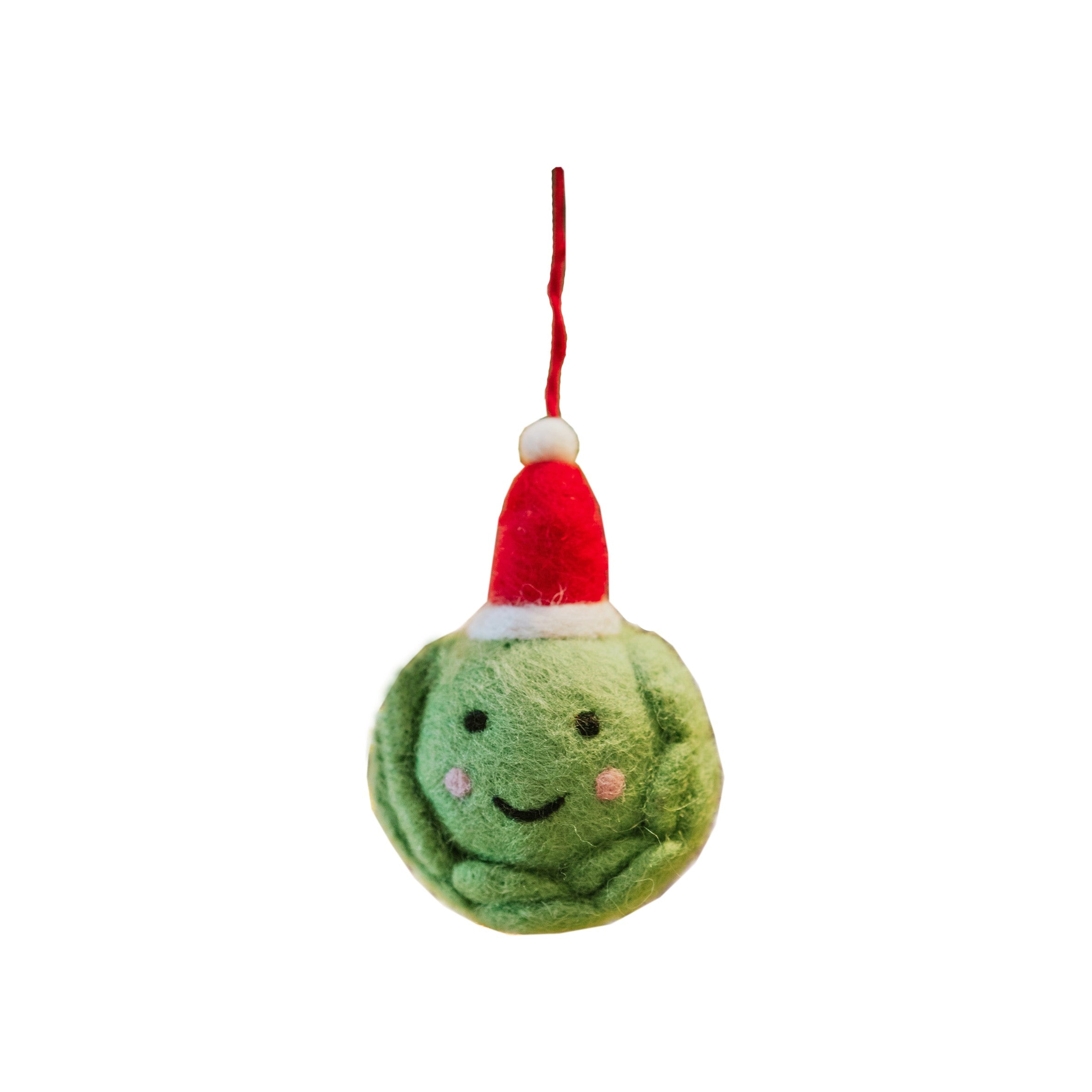 Christmas Santa Sprout Decoration - Fiona Walker England