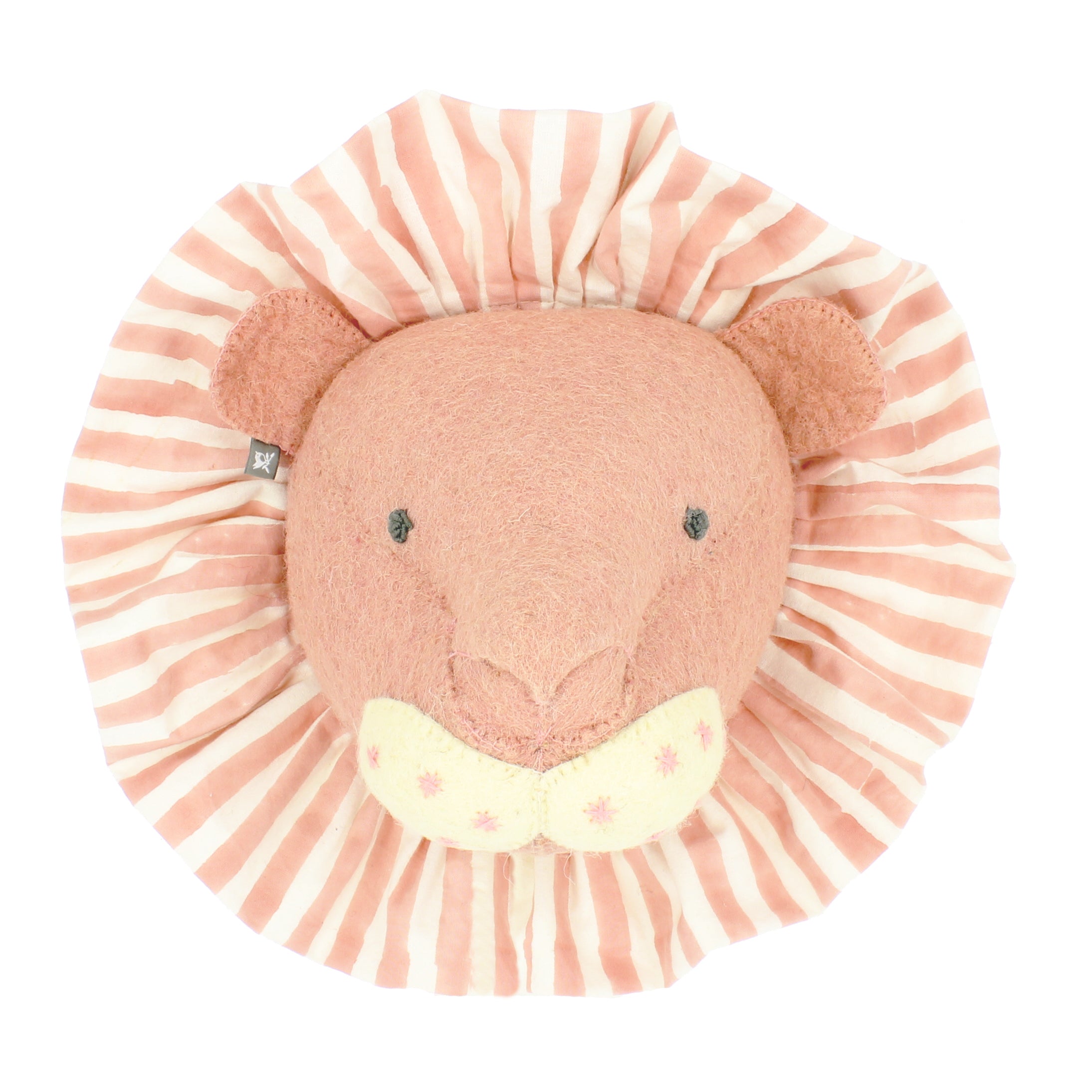 Lion with Vintage Ruff Head Mini - Pink – Fiona Walker England