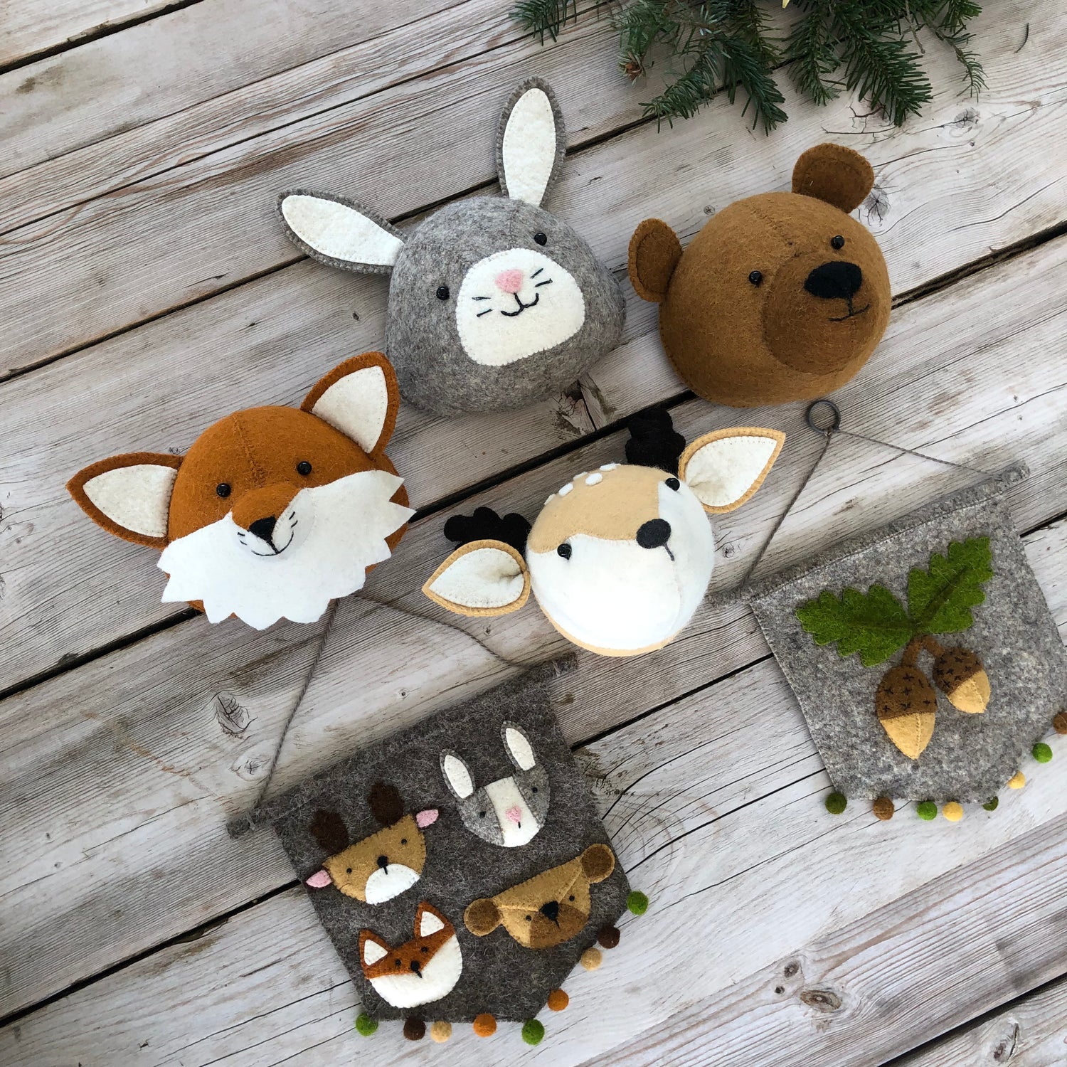 Fiona Walker England Ltd - Handmade Felt Animal Heads and Decorations